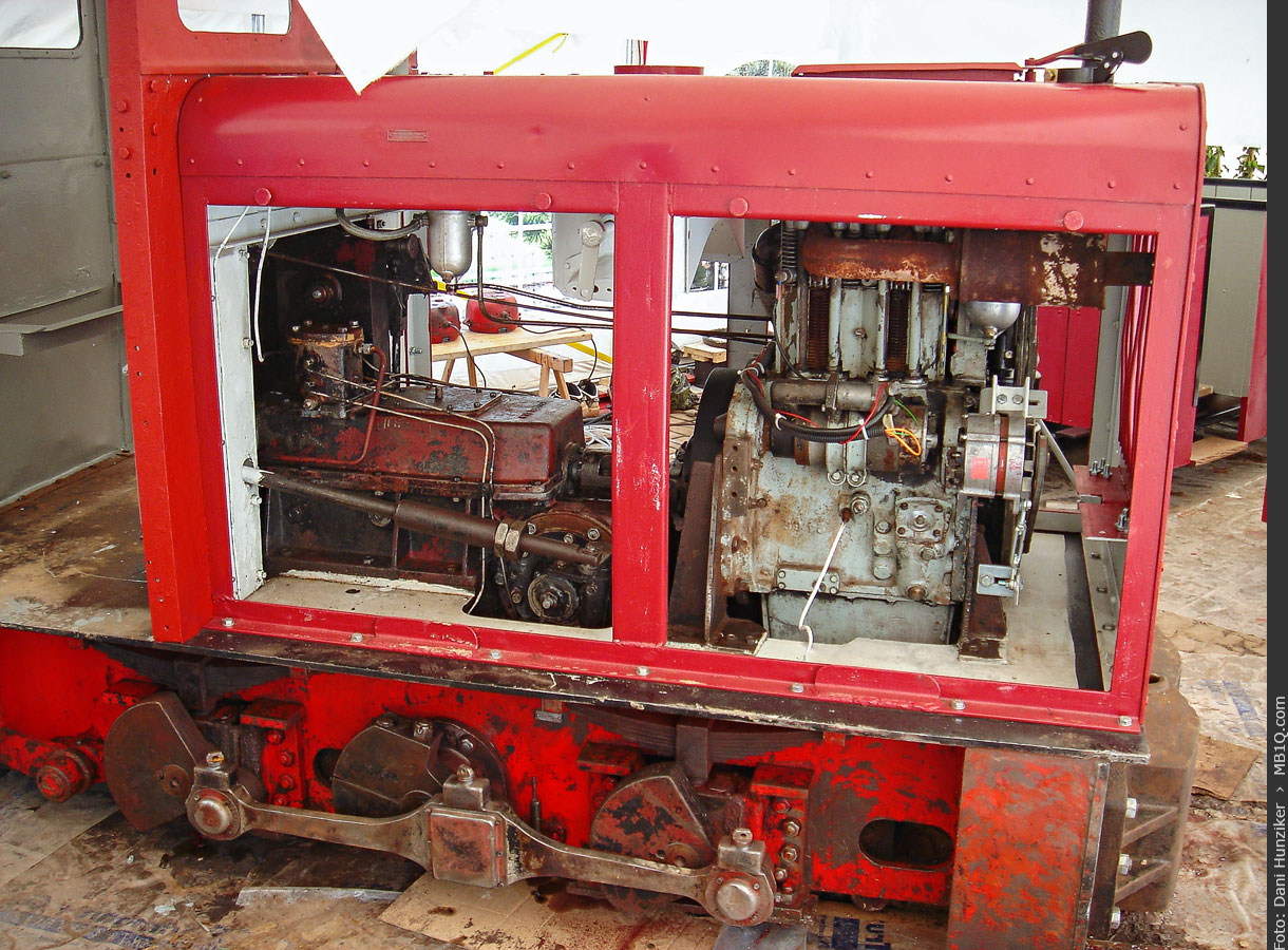 Erste Besichtigung der Feldbahn