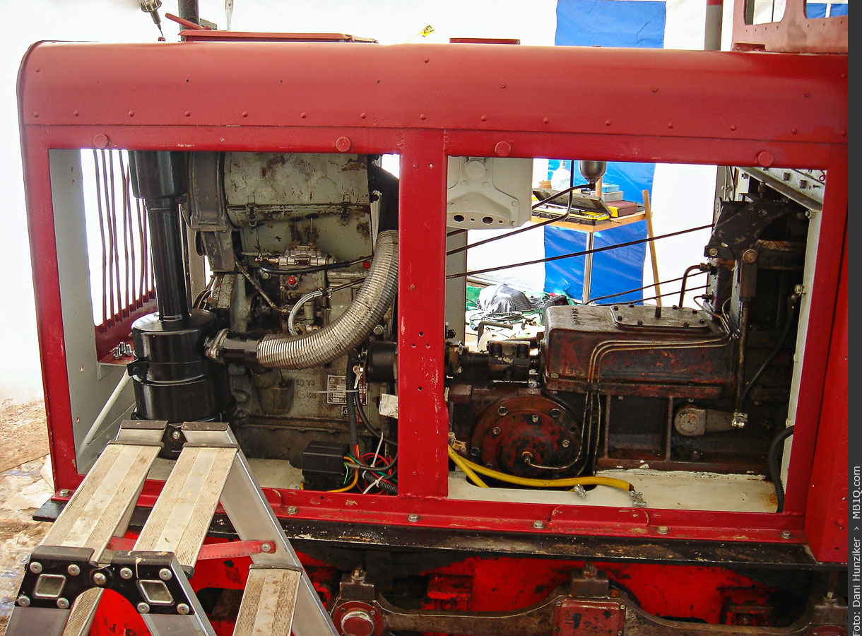 Erste Besichtigung der Feldbahn